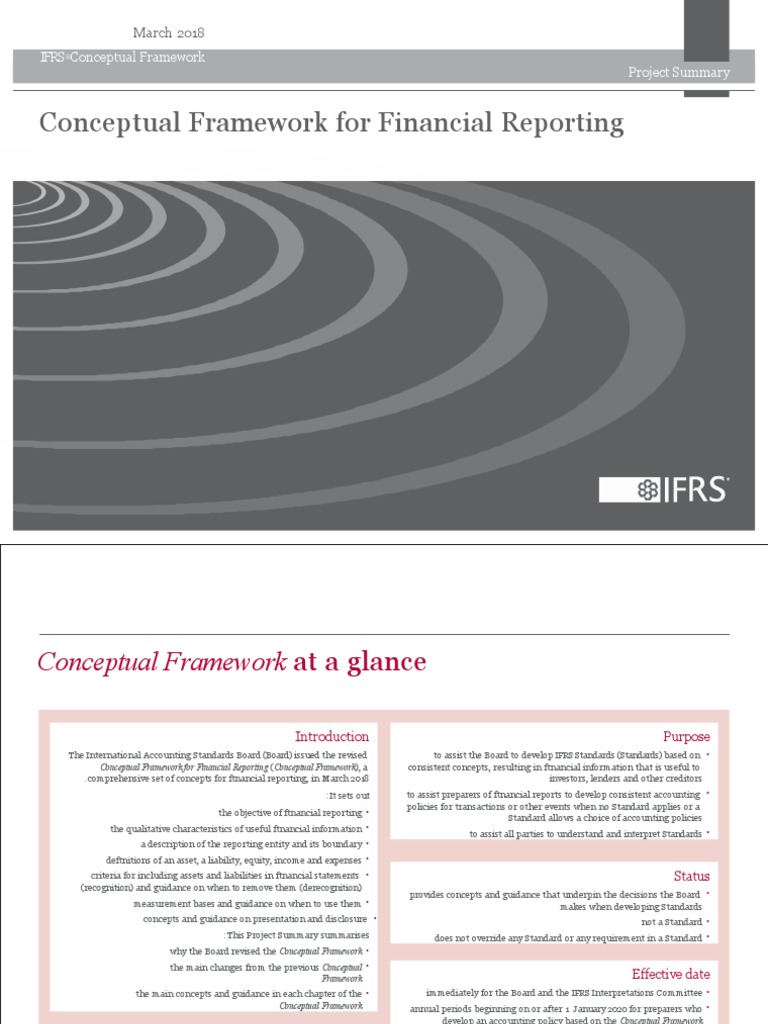 Conceptual Framework For Financial Reporting: March 2018 | PDF ...