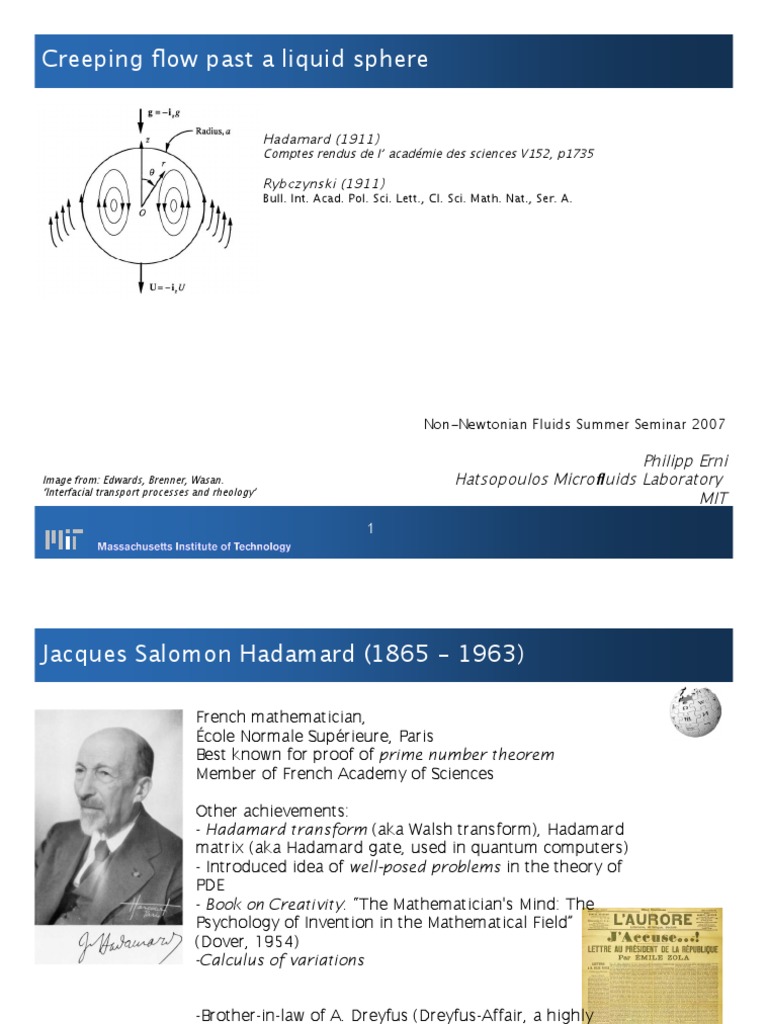 Creeping Flow Sphere | PDF | Viscosity | Drag (Physics)
