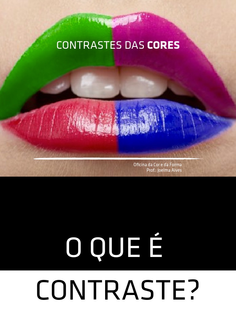Contraste Das Cores | PDF | Vermelho | Cor