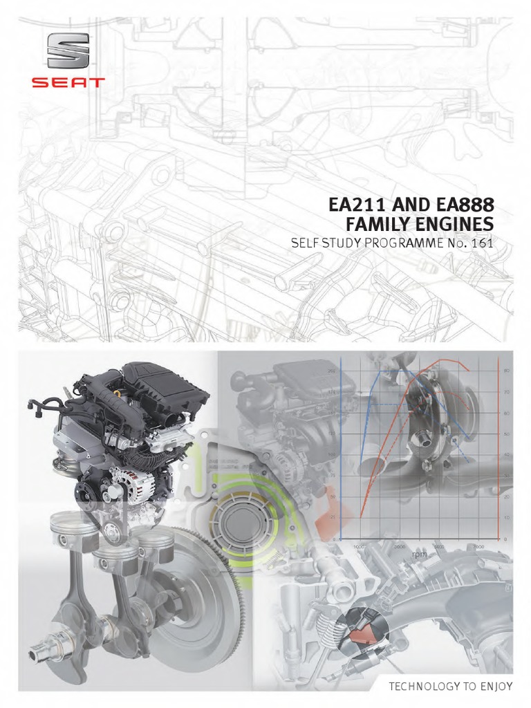 SEAT Ea211 and Ea888 Family Engine PDF | PDF | Piston | Internal Combustion Engine