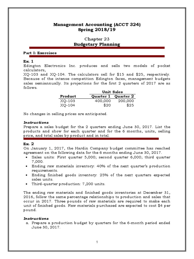 CH 23 Exercises Problems | PDF | Expense | Corporations