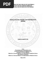 Criterios de Balthazar y Ranson en PA | PDF