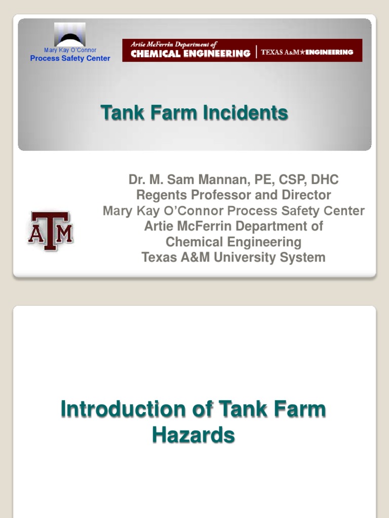 8-Tank Farm Incidents | PDF | Dangerous Goods | Oil Refinery