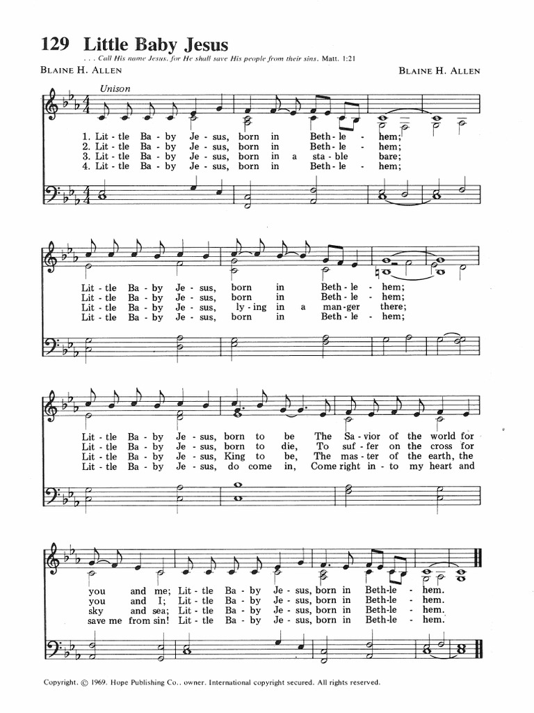 Little Baby Jesus | PDF