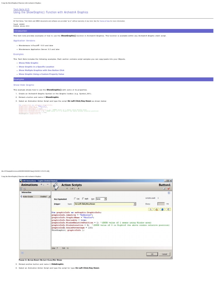 Tech Note 815 - Using The ShowGraphic Function With Archestra Graphics ...