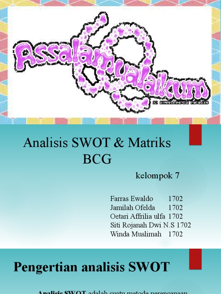 Analisis Matriks BCG dan SWOT | PDF