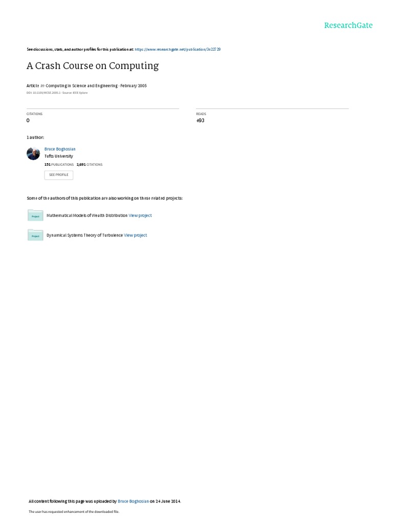 A Crash Course On Computing | PDF | Automata Theory | Soliton