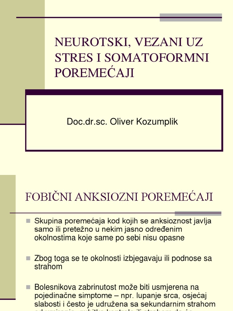 Anksiozni Poreme - Aji Predavanje | PDF