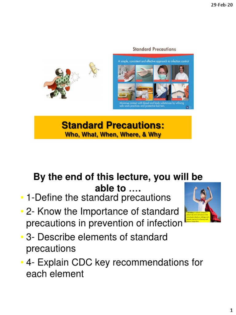 03.CDC Standard Precautions 22 | PDF | Injection (Medicine) | Hygiene