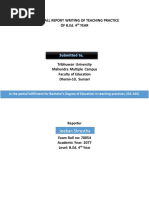 Teaching Practice Report 2021 | PDF | Teaching Method | Teachers