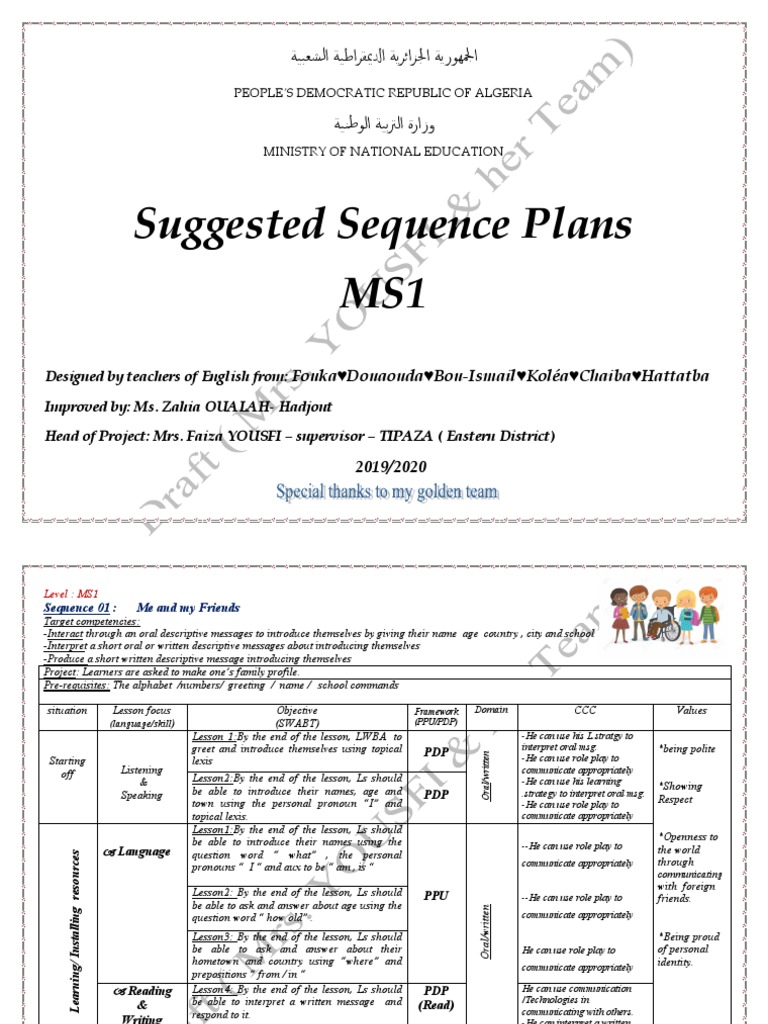 Sequence Plans (All Levels) | PDF | Creativity | Learning