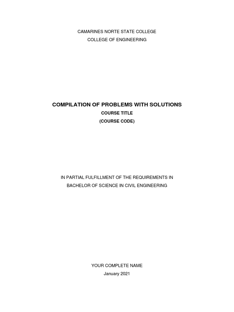 Title Format PDF | PDF