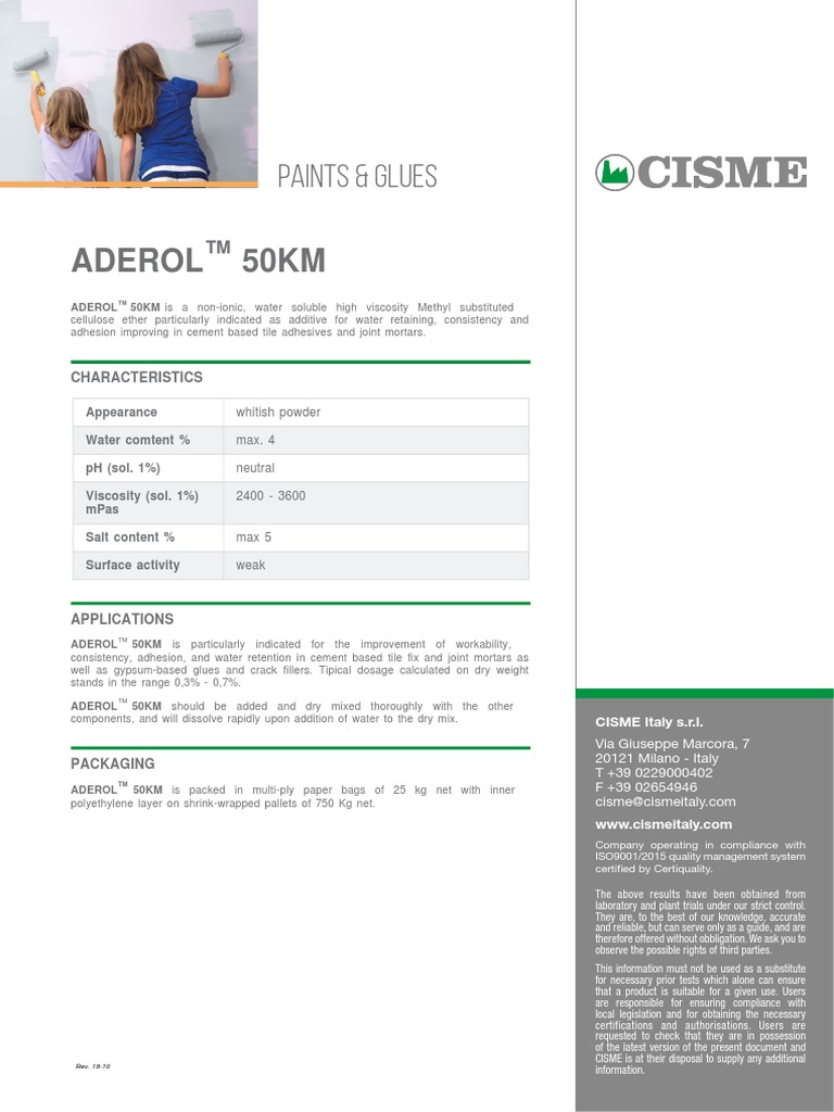 Aderol 50KM | PDF | Adhesive | Chemical Substances
