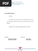 DTI Request Letter | PDF
