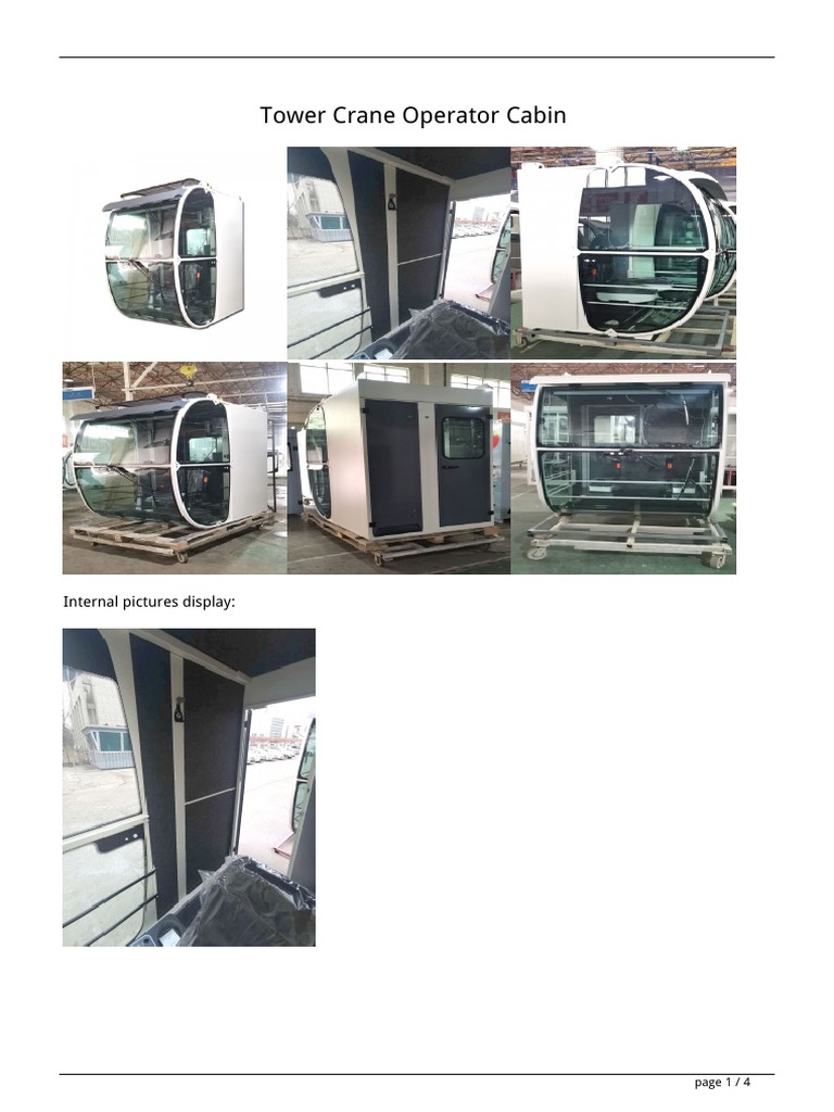 Tower Crane Operator Cabin: Internal Pictures Display | PDF