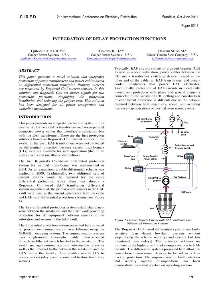 Integration of Relay Protection Functions | PDF | Electrical Substation ...