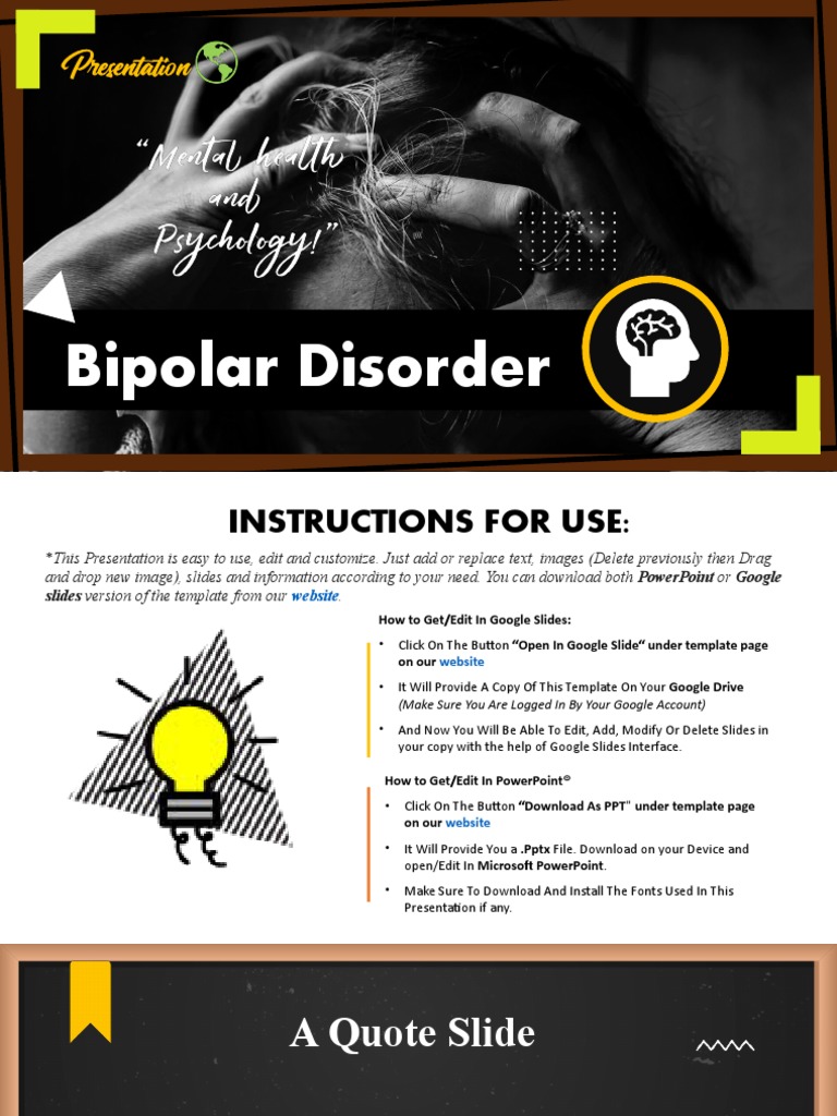 009 Bipolar Disorder PPT Presentation Template and Google Slides Theme ...