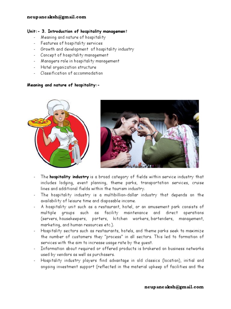 Overview of Hospitality Management | PDF | Motel | Hotel