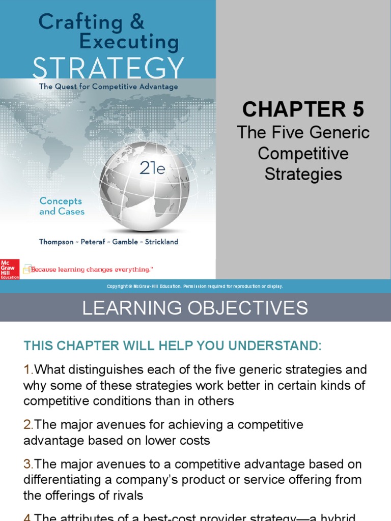 The Five Generic Competitive Strategies | PDF | Competitive Advantage ...