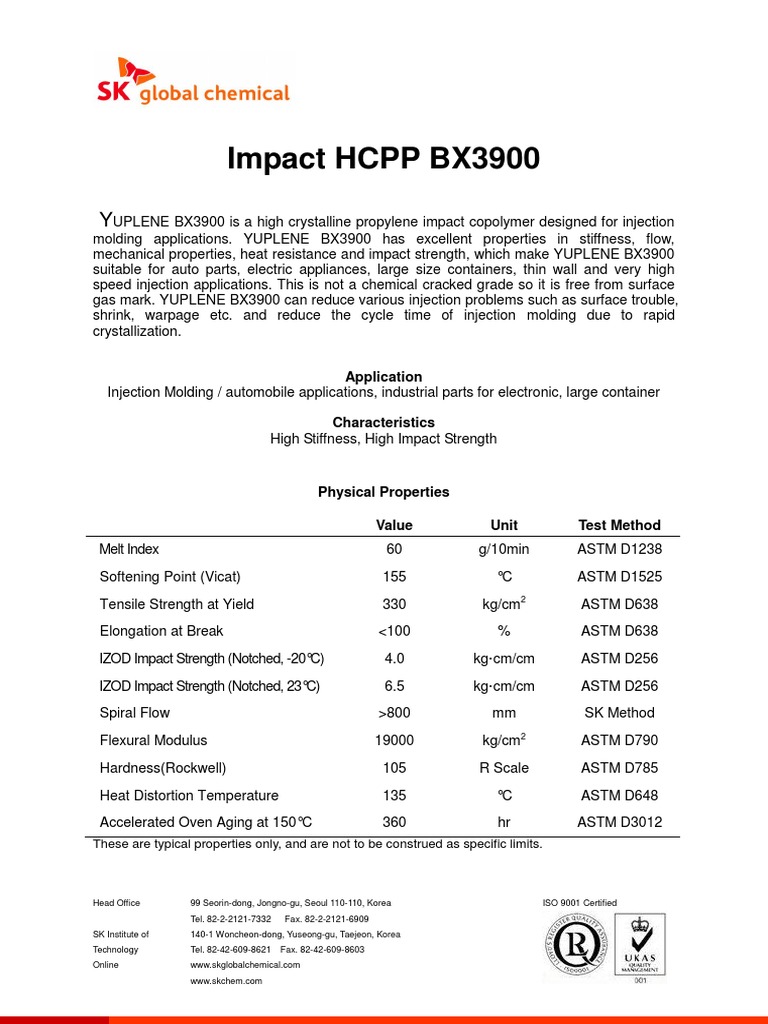 Datasheet BX3900 Highimpactpp e PDF | PDF | Building Materials ...