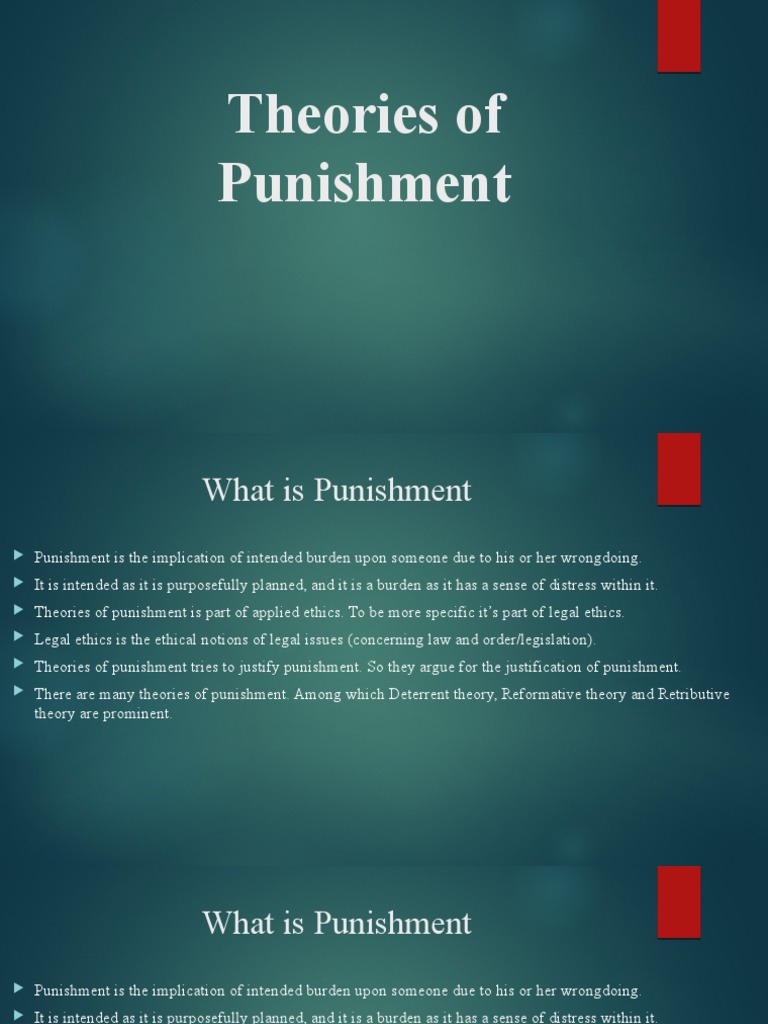Theories of Punishment | PDF | Punishments | Rehabilitation (Penology)