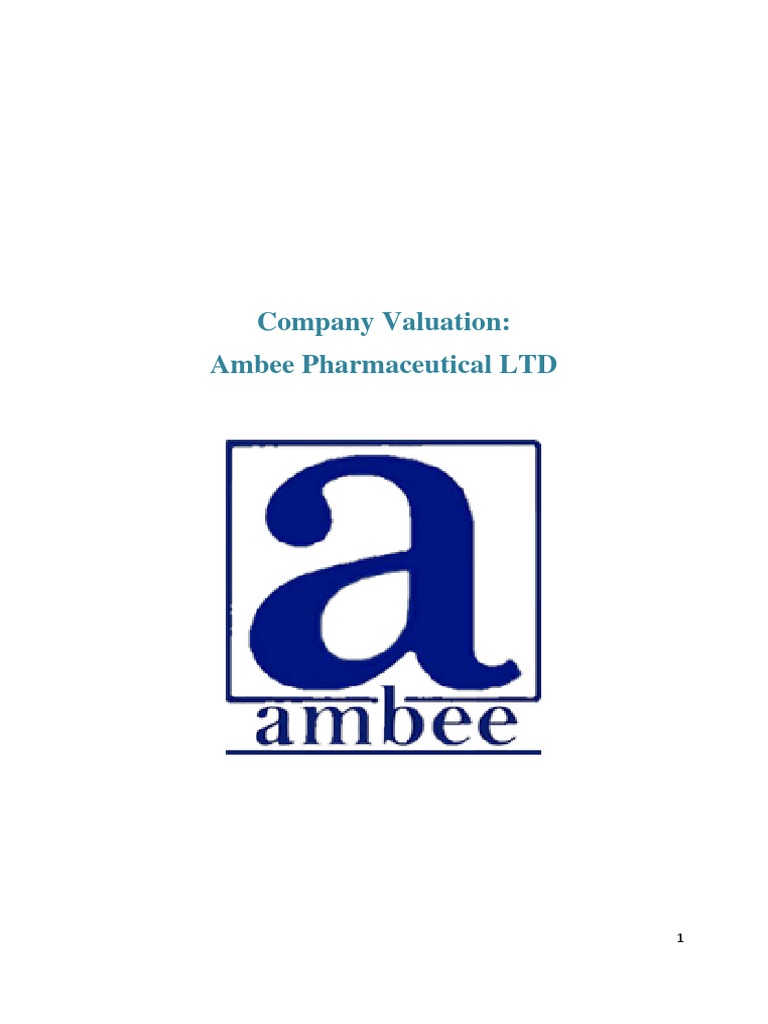 Ambee Pharma | Download Free PDF | Economic Growth | Valuation (Finance)