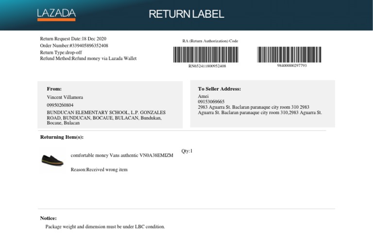 ReturnLabel 1 PDF | PDF