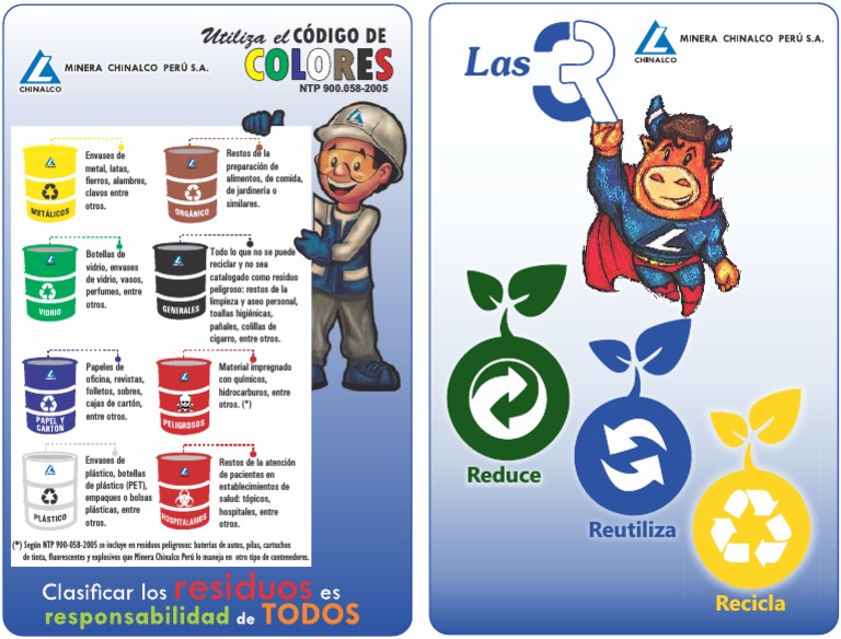 Código de Colores 2016 PDF | PDF | Reciclaje | Residuos