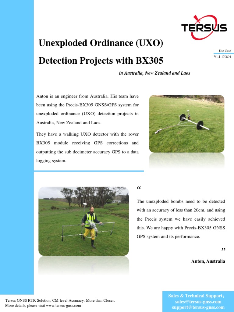 Unexploded Ordinance (UXO) Detection Projects With BX305 | PDF | Computing