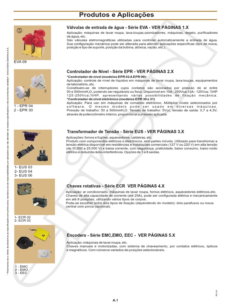 Catalogo Emicol | PDF | Eletrônicos | Eletromagnetismo