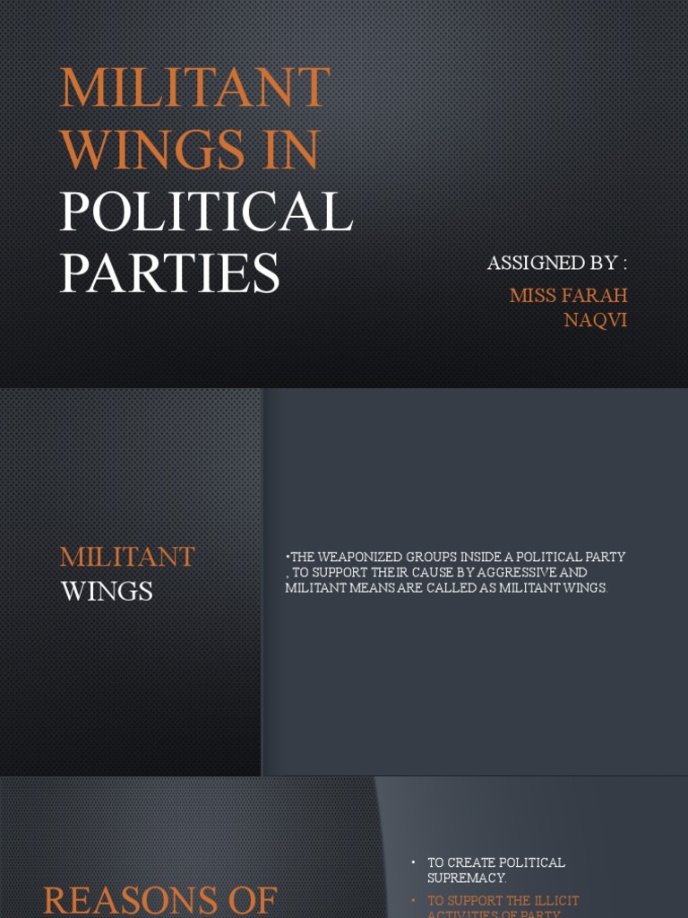 Militant Wings in Political Parties | PDF | Democracy | Political ...