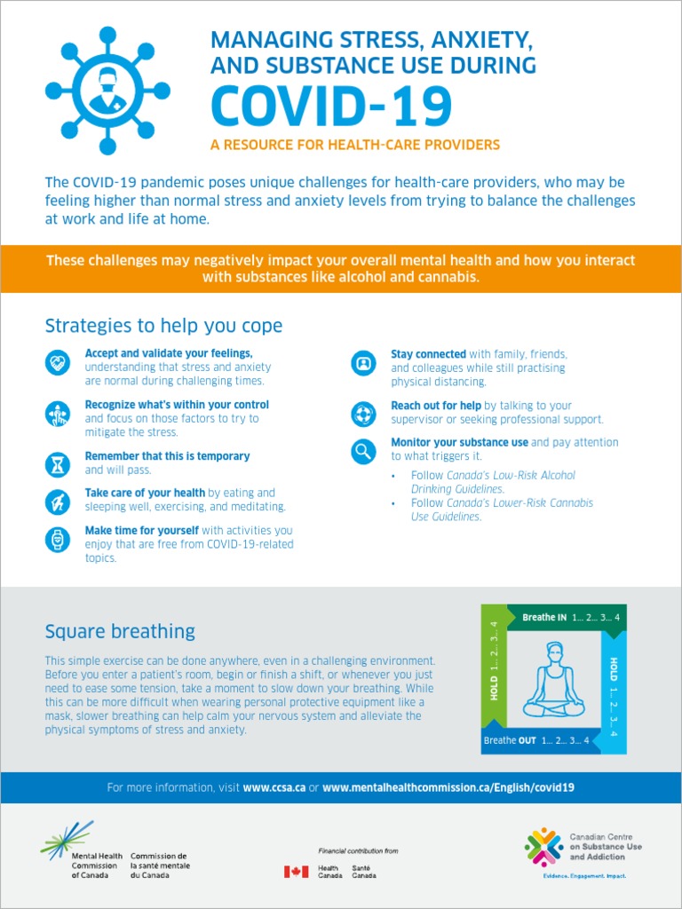 CCSA COVID 19 Stress Anxiety and Substance Use Health Care Providers ...