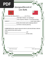 Birth Record Baby - PDF To Write in Entries | PDF