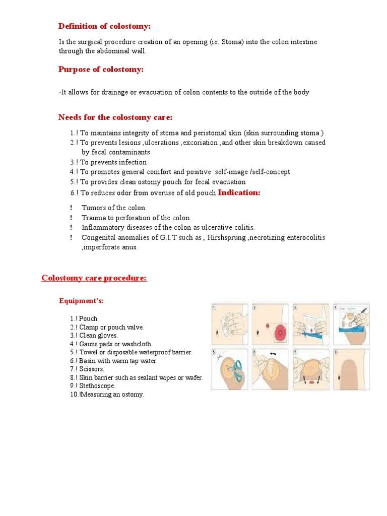 A Comprehensive Guide to Colostomy Care: Procedures, Equipment ...