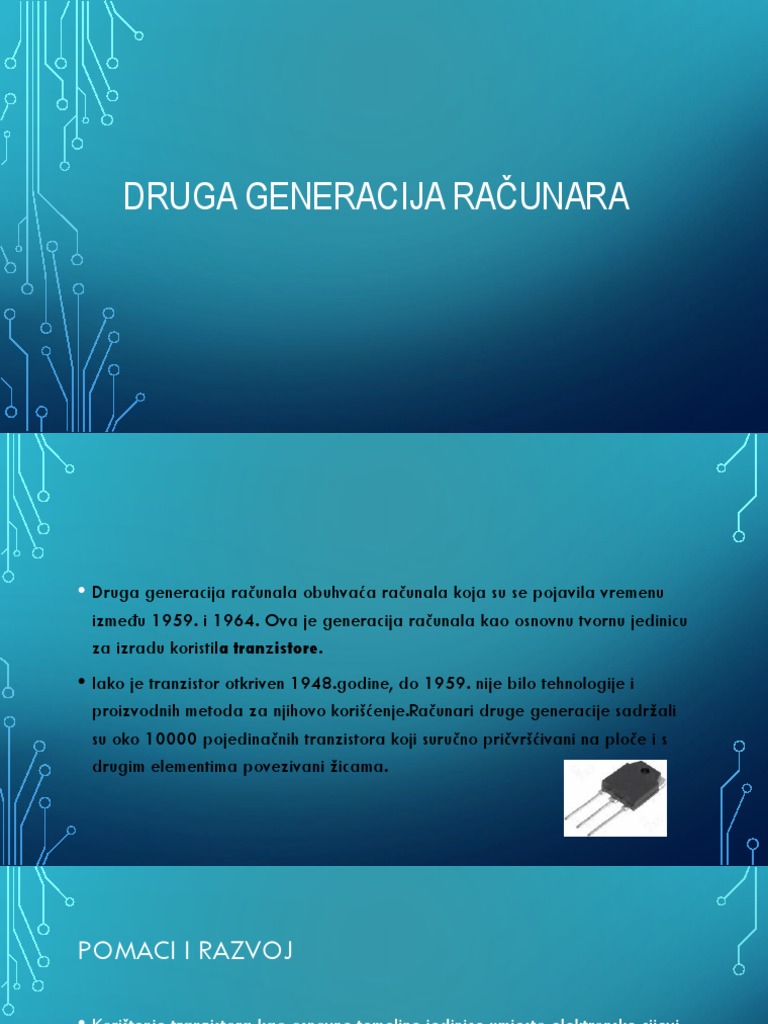 Druga Generacija Računara | PDF