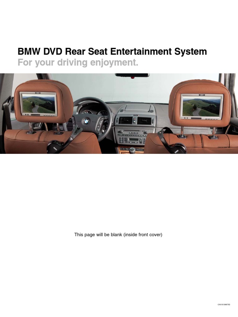 BMW DVD Rear Seat Entertainment System: For Your Driving Enjoyment ...