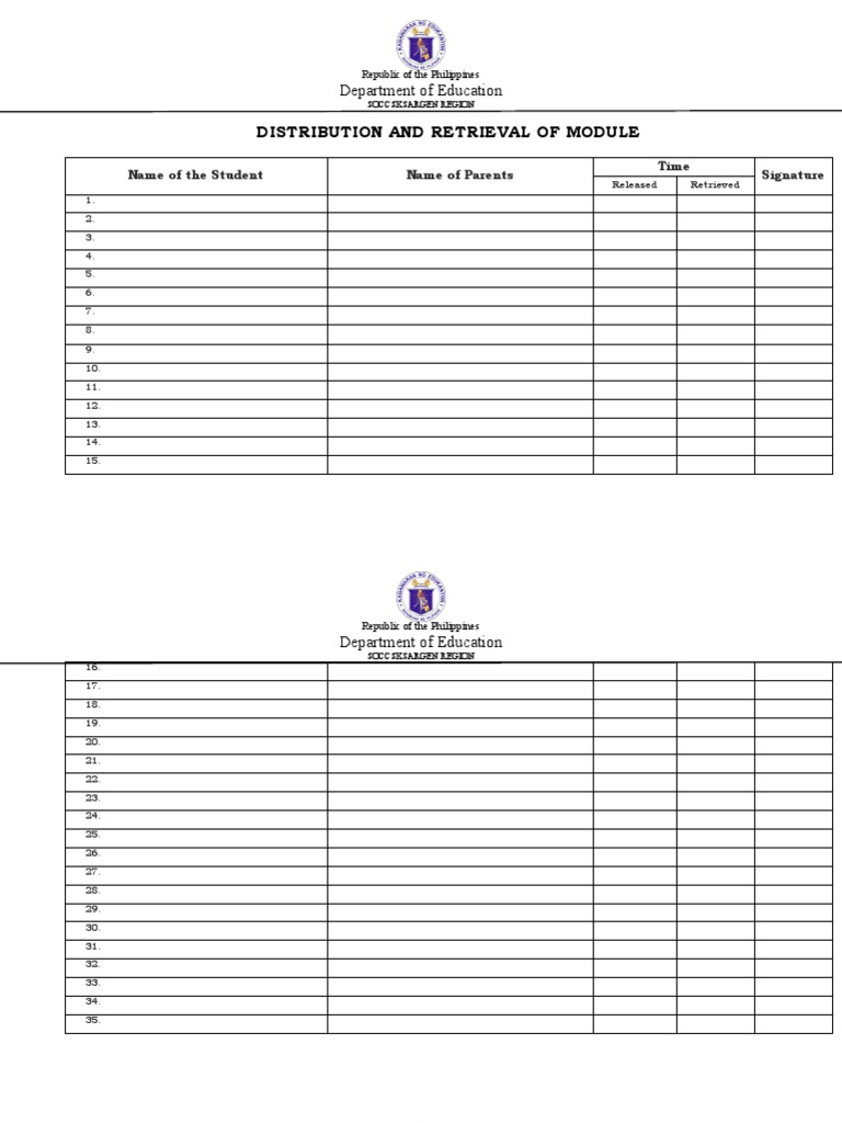 Layout of Distribution and Retrieval of Modules | PDF