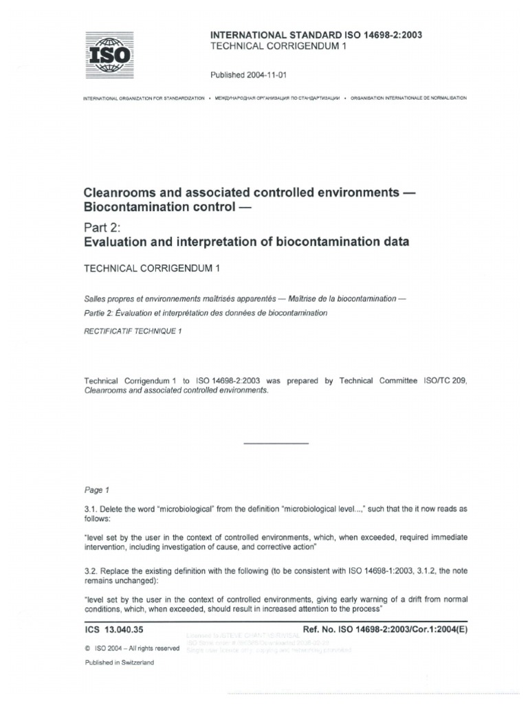 Iso 14698-2 PDF | PDF