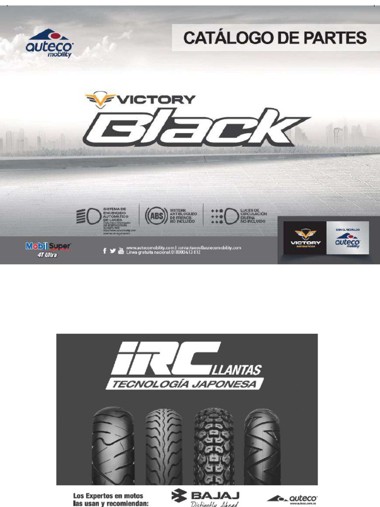 Manual de Partes Victory Black | PDF | Tornillo | Componentes