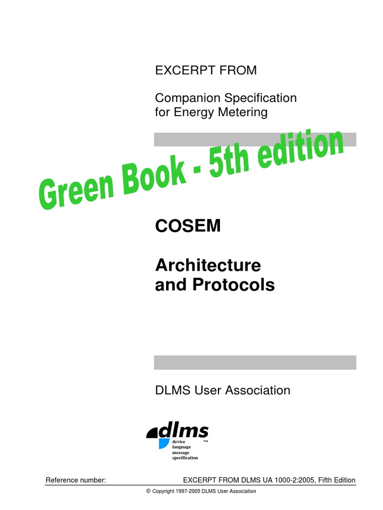 DLMS Green Book Architecture 5th PDF | PDF | Osi Model | Client–Server Model