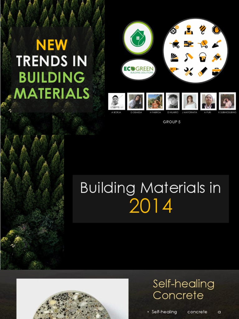 New Trends in Building Materials | PDF | Building Materials | Concrete
