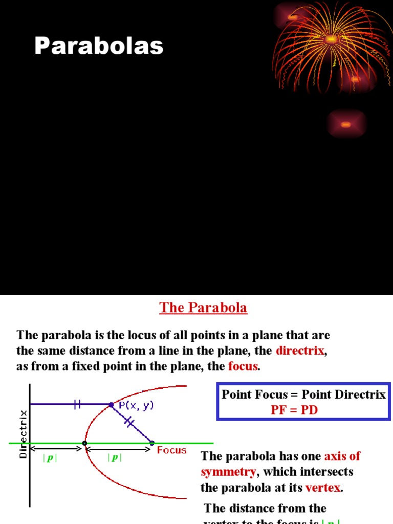 The Geometry of Parabolas: Exploring Key Properties and Equations | PDF ...