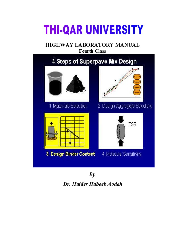 Highway Laboratory Manual: Fourth Class | PDF