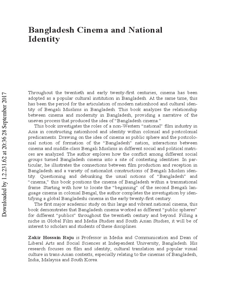 Bangladesh Cinema and National Identity PDF | PDF | South Asia | Bangladesh