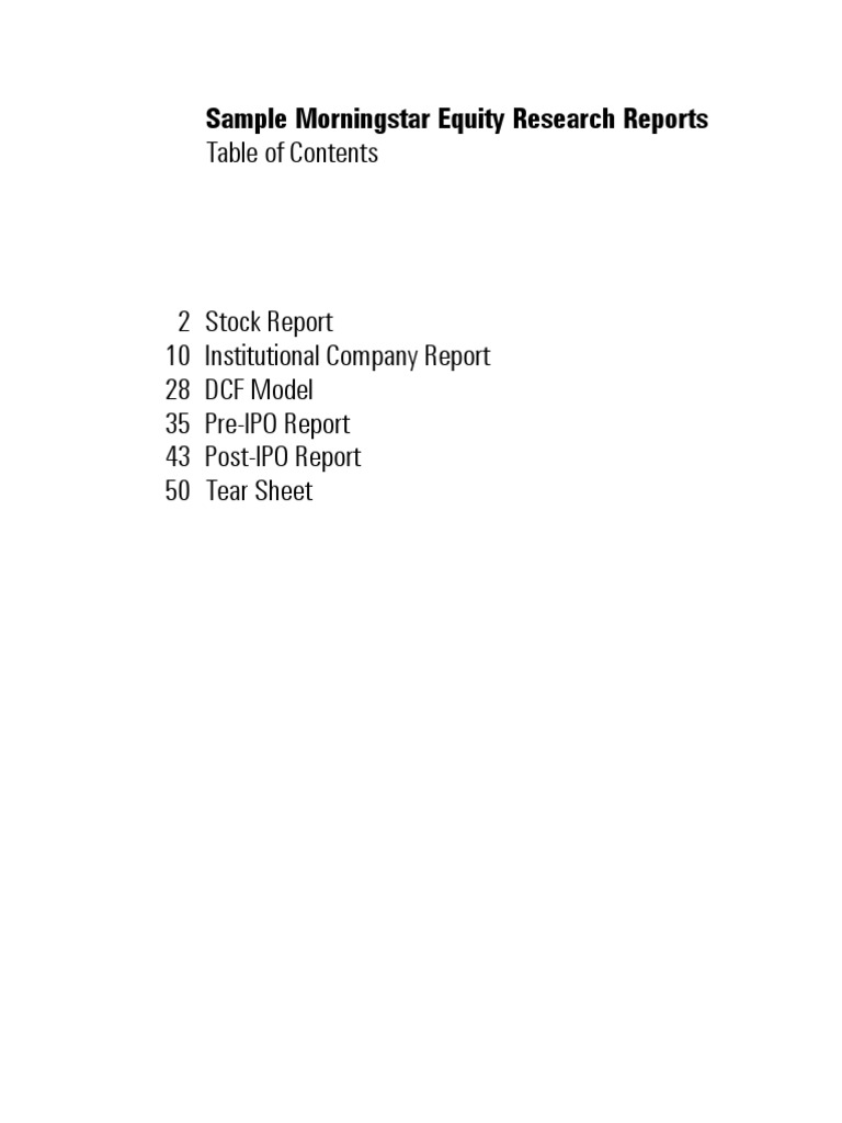 Stock Report Sample | Download Free PDF | Microsoft | Cloud Computing