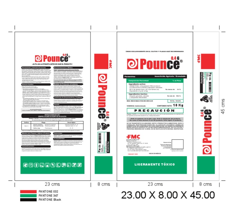 Pounce 0.4G 10Kg | PDF | Agua | Agricultura