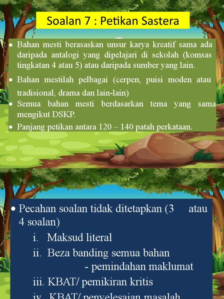 Soalan 7 Petikan Sastera | PDF