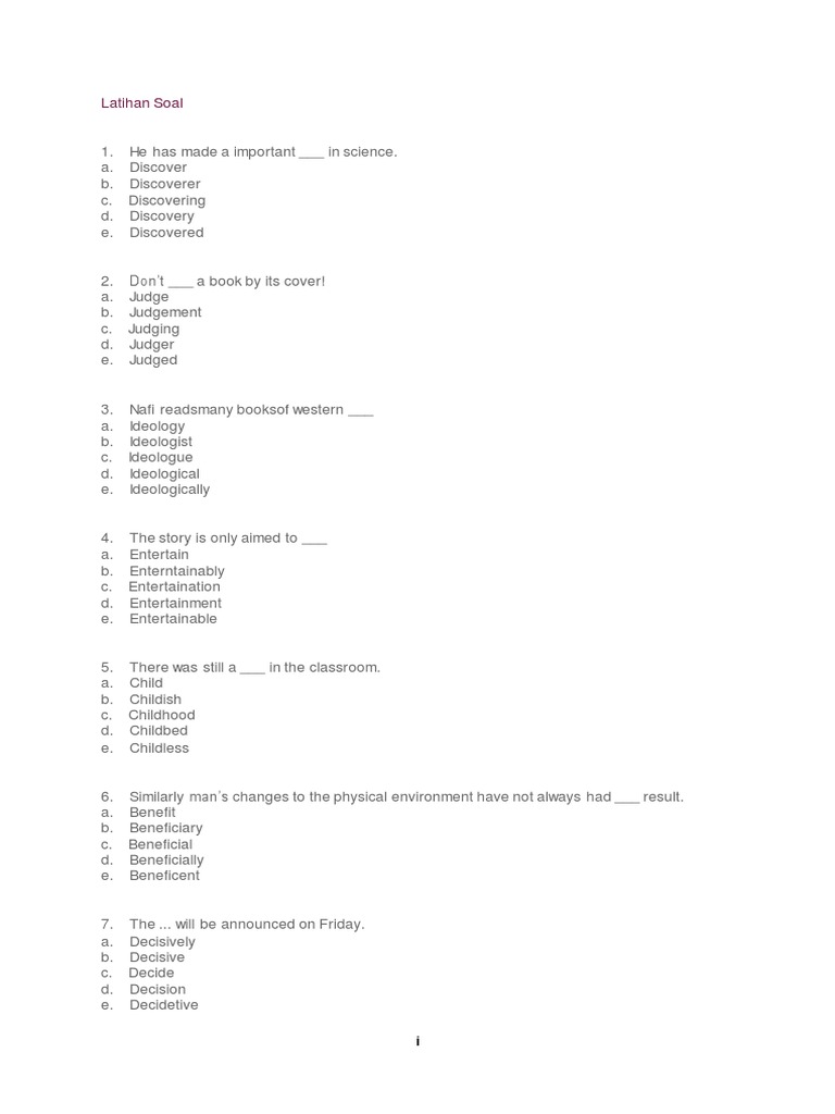 Soal Derivatives Pdf Psychological Concepts Science