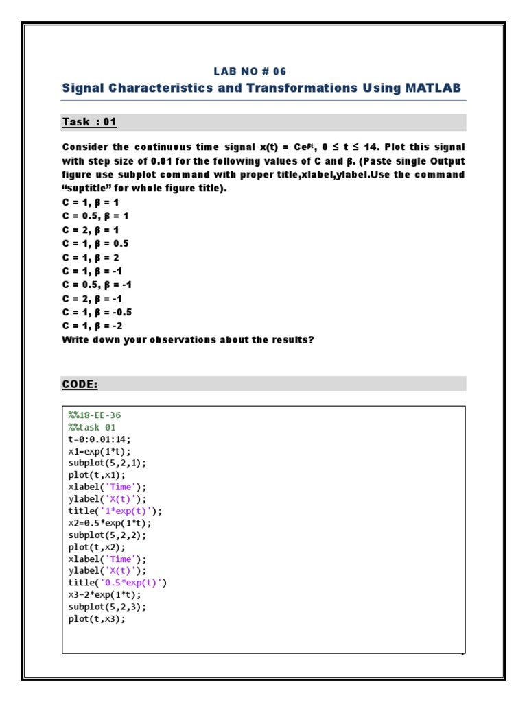 Lab No 06 | PDF | Teaching Mathematics | Theoretical Physics