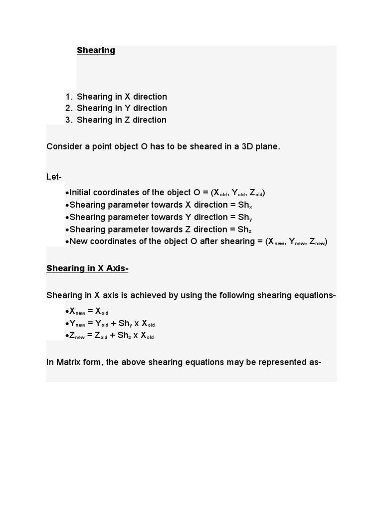 3d Transformation Coordinates Pdf Cartesian Coordinate System